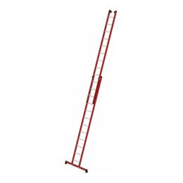 Munk Sprossen-Schiebeleiter 2-teilig GFK/Alu mit nivello®-Traverse 2x12 Sprossen (035532)