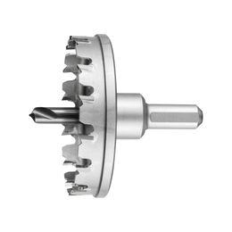 Pferd Hartmetall Lochschneider/-Lochsäge Ø 75x8 mm Schaft-Ø 12 mm Schnitttiefe 4 mm universal (25407508)