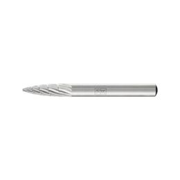 Pferd HSS Frässtift Spitzbogenform K Ø 06x18 mm Schaft-Ø 6 mm Z 3 universal mittel fein Spanbrecher (22440736)