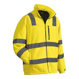 BLAKL&Auml;DER Blakl&auml;der Warnschutz-Fleecejacke, gelb, Unisex-Gr&ouml;&szlig;e: L (485325603300L)