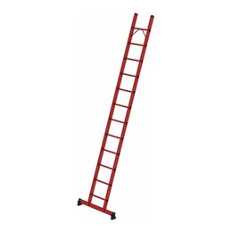 Munk Sprossen-Anlegeleiter GFK mit nivello®-Traverse 12 Sprossen (036822)