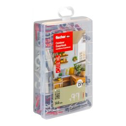 Fischer Outdoor EasyHook easyDIY Box + Schraube rostfrei (144 Teile) (563577)
