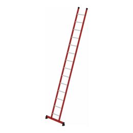 Munk Sprossen-Anlegeleiter GFK/Alu mit nivello®-Traverse 14 Sprossen (035324)