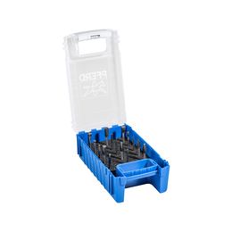 Pferd Hartmetall Kleinfrässtift Set 15-tlg. Zahnung 3 PLUS Ø 6/4/3mm Schaft-Ø 3mm universal mittel kreuzverzahnt (21901505)