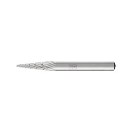 Pferd HSS Frässtift Spitzkegelform G Ø 06x18 mm Schaft-Ø 6 mm Z 3 universal mittel fein Spanbrecher (22422736)
