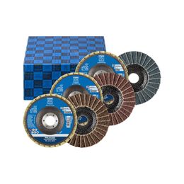 Pferd POLIVLIES-Fächerscheiben-Set PVL 3-tlg. Korund Ø 125 mm Bohrung Ø 22,23 mm A100,180,280 (44698005)