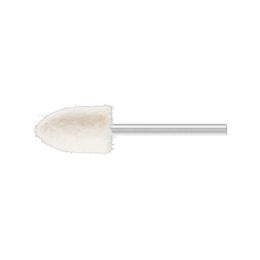 Pferd mittelharte Filzpolierstifte Spitzkegelform Ø 12x18 mm Schaft-Ø 3 mm (44141218)