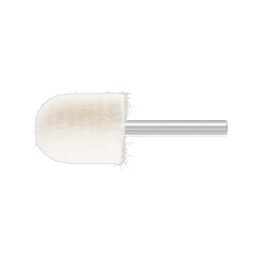 Pferd mittelharte Filzpolierstifte Walzenrundform Ø 25x30mm Schaft-Ø 6 mm (44132536)