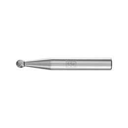 Pferd Hartmetall Frässtift Kugel KUD Ø 04x03 mm Schaft-Ø 6 mm Z5 universal fein (21112056)