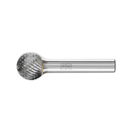 Pferd Hartmetall Frässtift Kugel KUD Ø 16x14 mm Schaft-Ø 8 mm Z3P universal mittel kreuzverzahnt (21112928)