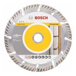 Bosch Professional Diamanttrennscheibe Standard for Universal, 180 x 22,23 x 2,4 x 10 mm | für Winkelschleifer GWS 24-230 LVI oder GWS 18-125V-LI| mit Durchmesser von 180 mm und Segmenthöhe von 10 mm| 2608615063)