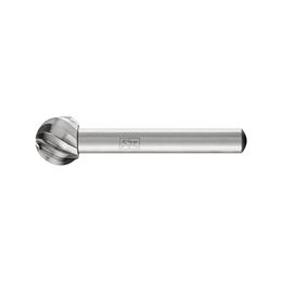 Pferd HSS Frässtift Kugelform F Ø 12x10mm Schaft-Ø 6 mm Z 1 universal grob (22420516)