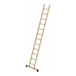Munk Sprossen-Anlegeleiter Holz nivello®-Traverse 12 Sprossen (033117)