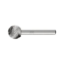 Pferd HSS Frässtift Kugelform F Ø 16x14 mm Schaft-Ø 6 mm Z 3 universal mittel fein Spanbrecher (22420836)