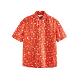 next Button Up Shirt 'Palm Tree' male Red size 5XL