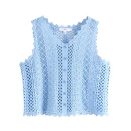 next Strickweste Damen Gr&ouml;&szlig;e XS hellblau