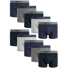 next Boxershorts Herren Gr&ouml;&szlig;e L marine / navy / hellgrau / graumeliert / schwarz