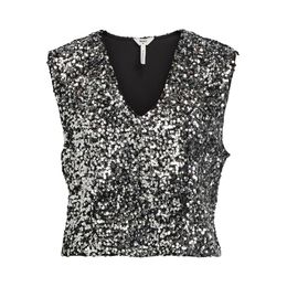 Object Top 'Kinne' Damen Größe S schwarz / silber