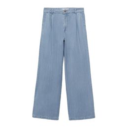 Mango Pleated Jeans 'CRETA' female Blue size 44