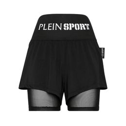 Plein Sport Sportshorts Damen Gr&ouml;&szlig;e S schwarz / wei&szlig;