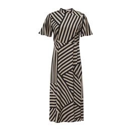 comma, COMMA Kleid Damen Größe 46 creme / schwarz Winterkleid