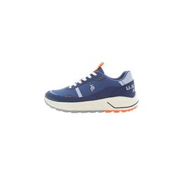 U.S. Polo Assn. Sneaker 'Seth012' Herren Gr&ouml;&szlig;e 40 marine / royalblau / pastellblau / orange