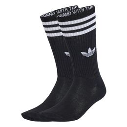 adidas originals Socken '3-Stripes High Crew 3 Pairs' Damen Größe 31/33 schwarz / weiß