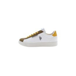 U.S. Polo Assn. Sneaker 'Tymes' Herren Gr&ouml;&szlig;e 42 braun / gelb / wei&szlig;