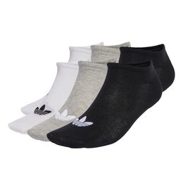 adidas originals Socken 'Liner 6 Pairs' Damen Größe 34/36 graumeliert / schwarz / weiß
