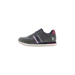 U.S. Polo Assn. Sneaker 'Xirio' Herren Größe 43 kastanienbraun / grün / rot / weiß