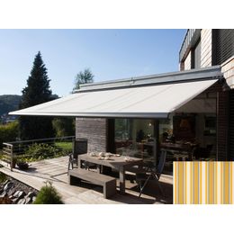 Kassettenmarkise Wismar "Classic S-Compact", gelb (gelb, grau), B:550cm, Polyacryl, Markisen, Breite: 550 cm, Ausfall: 300 cm