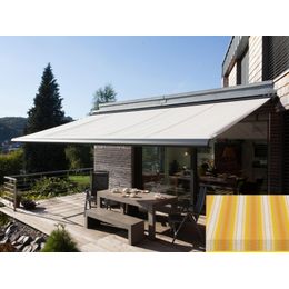 Kassettenmarkise Wismar "Classic S-Compact", beige (beige, gelb), B:550cm, Polyacryl, Markisen, Breite: 550 cm, Ausfall: 300 cm