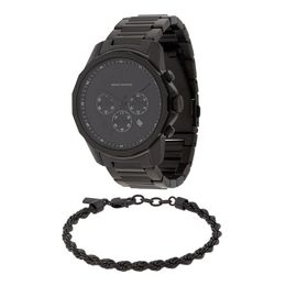 Armani Exchange Jewelry Set 'Banks' male Black size One Size