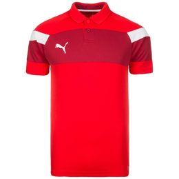 Puma Poloshirt 'Spirit II' Herren Größe M rot / burgunder / weiß