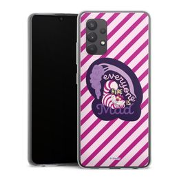DeinDesign Galaxy A32 4G Handy Silikon H&uuml;lle Case transparent Handyh&uuml;lle Disney Grinning Cat Alice In Wonderland Silikon Case