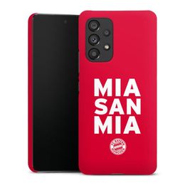 DeinDesign Galaxy A53 5G Handy Premium Case Smartphone Handyh&uuml;lle Schutzh&uuml;lle matt Fc Bayern M&uuml;nchen Mia San Mia Fcb Premium Case