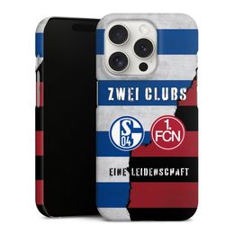 DeinDesign iPhone 15 Pro Handy Premium Case Smartphone Handyh&uuml;lle Schutzh&uuml;lle matt Friendship 1. Fc N&uuml;rnberg Fc Schalke 04 Premium Case