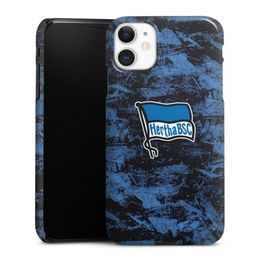 DeinDesign iPhone 11 Handy Premium Case Smartphone Handyh&uuml;lle Schutzh&uuml;lle gl&auml;nzend Flag Logo Hertha Bsc Premium Case