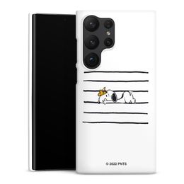 DeinDesign Galaxy S23 Ultra Handy Premium Case Smartphone Handyh&uuml;lle Schutzh&uuml;lle gl&auml;nzend Snoopy Dog Peanuts Premium Case