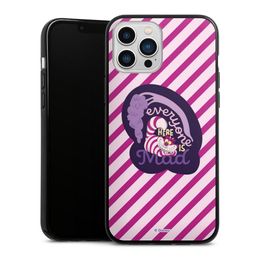 DeinDesign iPhone 13 Pro Max Handy Silikon H&uuml;lle Case schwarz Handyh&uuml;lle Disney Grinning Cat Alice In Wonderland
