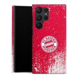 DeinDesign Galaxy S23 Ultra Handy Premium Case Smartphone Handyh&uuml;lle Schutzh&uuml;lle gl&auml;nzend Fcb Fc Bayern M&uuml;nchen Official Licensed Product Premium Case