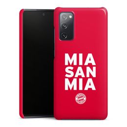 DeinDesign Galaxy S20 FE Handy Premium Case Smartphone Handyh&uuml;lle Schutzh&uuml;lle gl&auml;nzend Fc Bayern M&uuml;nchen Mia San Mia Fcb Premium Case
