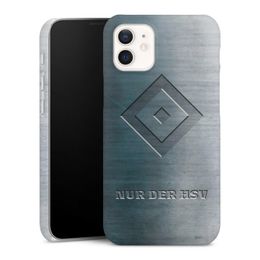 DeinDesign iPhone 12 mini Handy Premium Case Smartphone Handyh&uuml;lle Schutzh&uuml;lle matt Metallic Look Hsv Hamburger Sv Premium Case