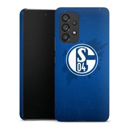 DeinDesign Galaxy A53 5G Handy Premium Case Smartphone Handyh&uuml;lle Schutzh&uuml;lle gl&auml;nzend Fc Schalke 04 Official Licensed Product Premium Case