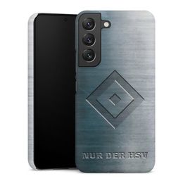 DeinDesign Galaxy S22 Handy Premium Case Smartphone Handyh&uuml;lle Schutzh&uuml;lle matt Metallic Look Hsv Hamburger Sv Premium Case
