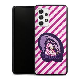 DeinDesign Galaxy A53 5G Handy Silikon H&uuml;lle Case schwarz Handyh&uuml;lle Alice In Wonderland Disney Grinning Cat
