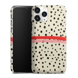 DeinDesign iPhone 11 Pro Handy Premium Case Smartphone Handyh&uuml;lle Schutzh&uuml;lle matt Stripes Kunst Points Premium Case