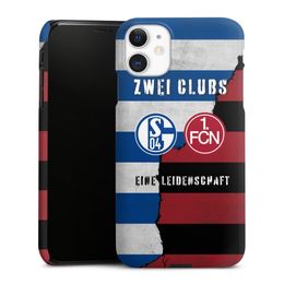 DeinDesign iPhone 11 Handy Premium Case Smartphone Handyh&uuml;lle Schutzh&uuml;lle matt Friendship 1. Fc N&uuml;rnberg Fc Schalke 04 Premium Case