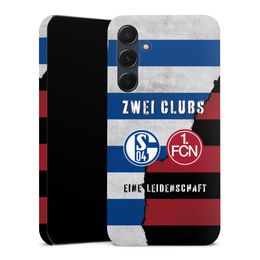 DeinDesign Galaxy A55 5G Handy Premium Case Smartphone Handyh&uuml;lle Schutzh&uuml;lle matt Friendship 1. Fc N&uuml;rnberg Fc Schalke 04 Premium Case