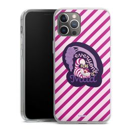 DeinDesign iPhone 12 Pro Max Handy Silikon H&uuml;lle Case transparent Handyh&uuml;lle Disney Grinning Cat Alice In Wonderland Silikon Case